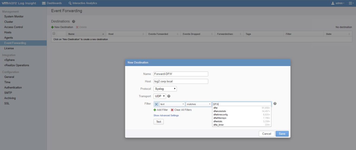 Configuring syslog services on NSX-T components - Iwan